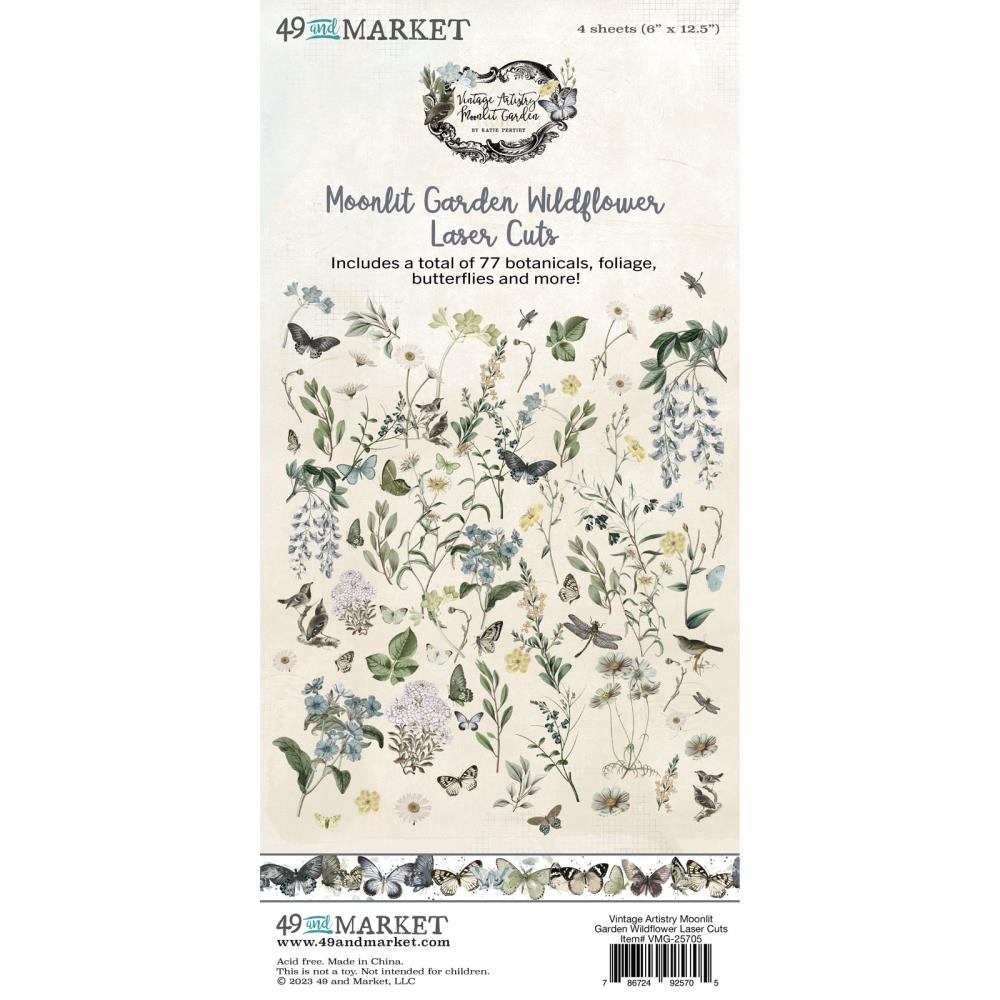 49 And Market Wildflower Laser Cut Outs - Moonlit Garden | Dreamz Etc