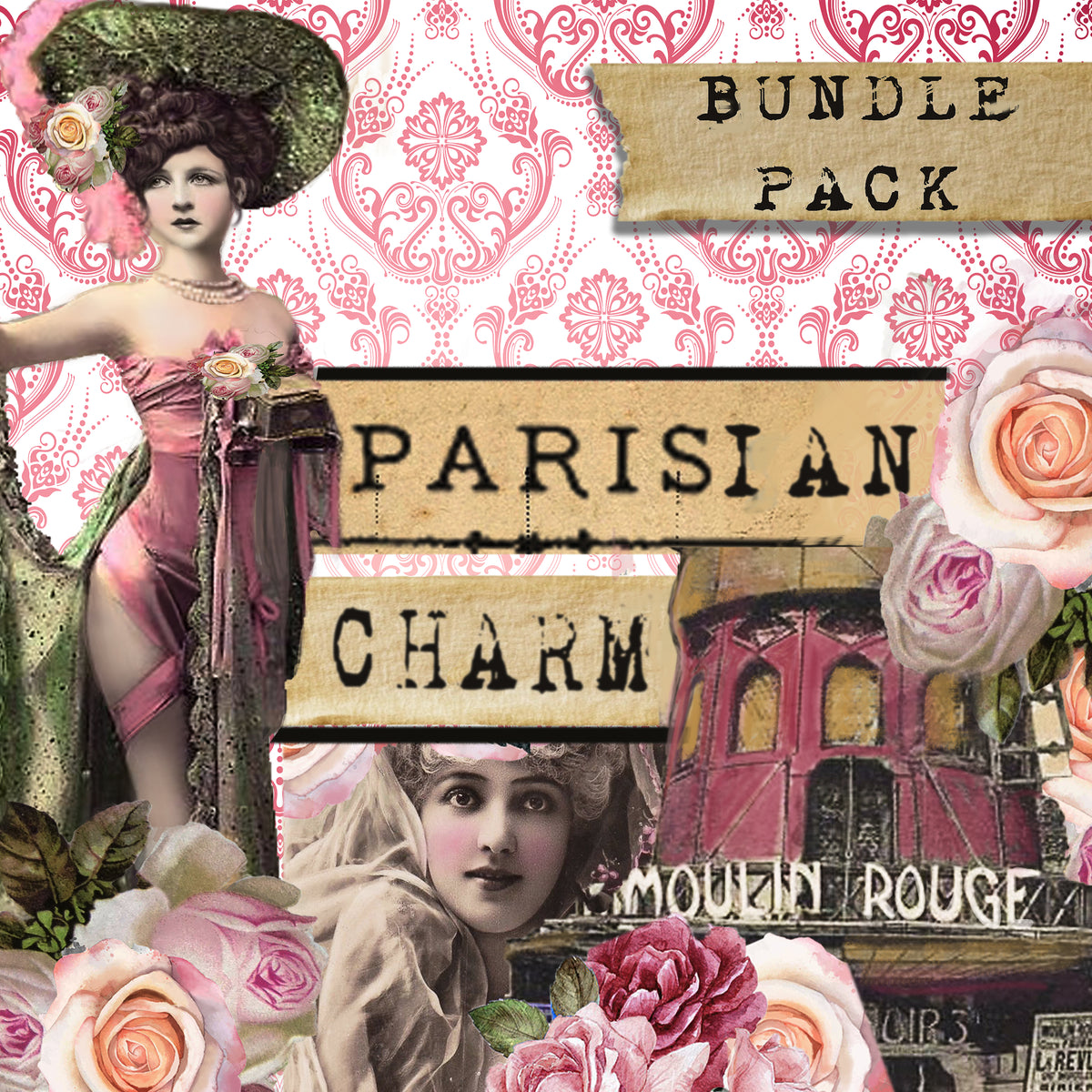 Parisian Charm - Digital Journal Kit - Bundle Pack | Dreamz Etc