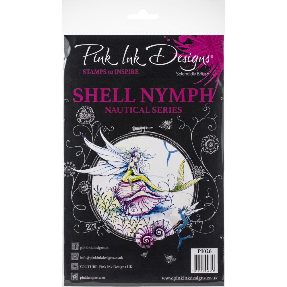 Pink Ink Designs - Shell Nymph - A5 Stamp Set | Dreamz Etc