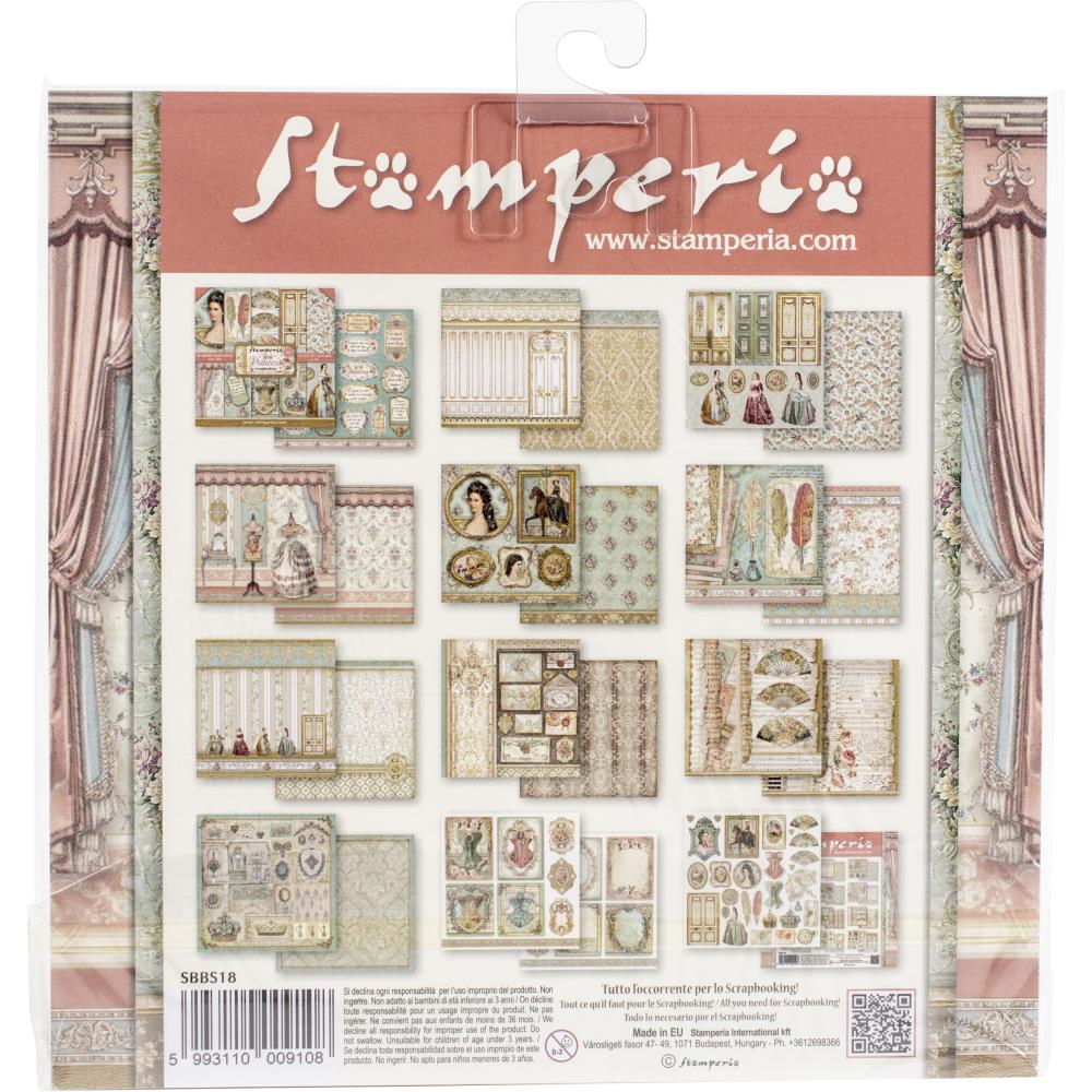 Stamperia 8 X 8 Paper Pack - Princess | Dreamz Etc