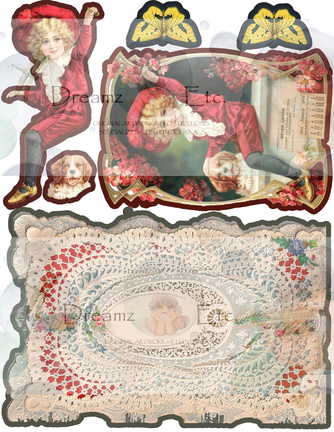 Victorian Splendor Card Kit - Digital Kit – Dreamz Etc